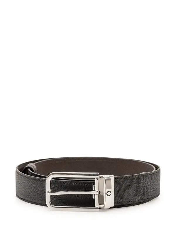 Montblanc Rectangular Belt - Black/brown