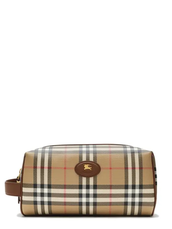 Burberry Height 12 Cm; Width 22.5 Cm; Depth 12 Cm Leather Top Handle Mini Bag With Zip Closure - Beige