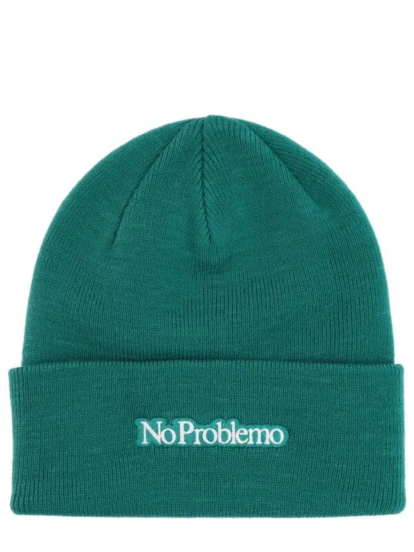 NO PROBLEMO Ribbed Acrylic Beanie