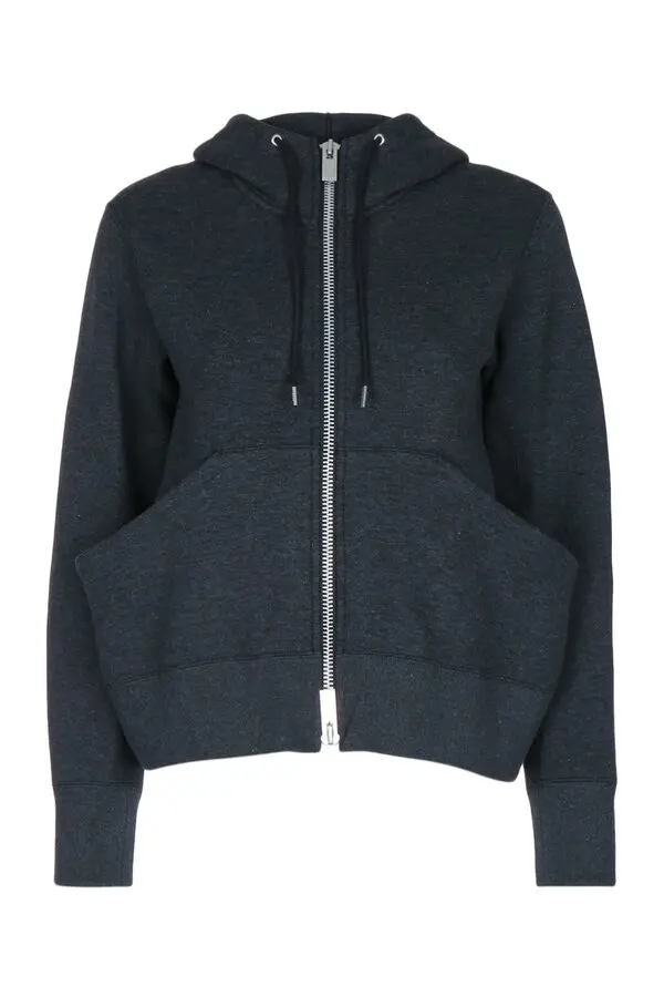 Sacai Sponge Sweat Hoodie - Cgray