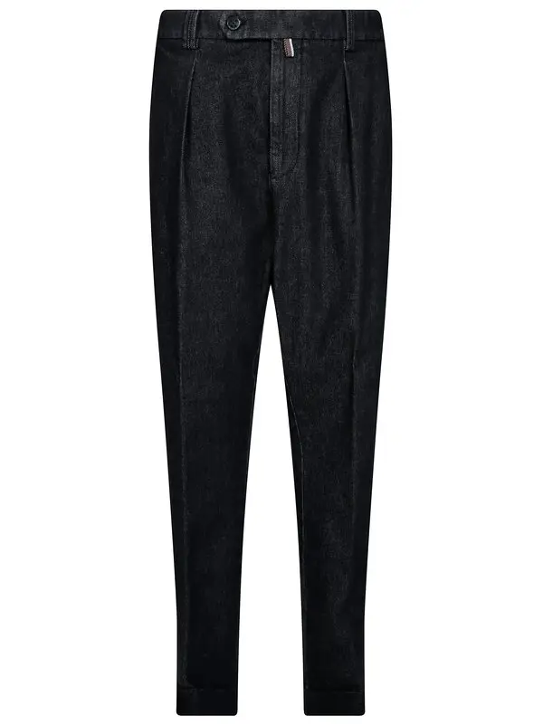 BERWICH Tailored Cotton Pants - Nero
