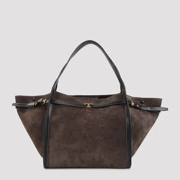 TOD`S Tod's Tim Medium Suede Shopping Handbag