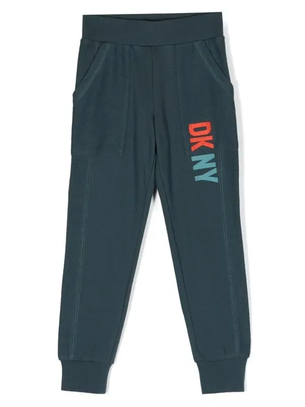 Dkny Youthful Mini Logo Joggers - Blue