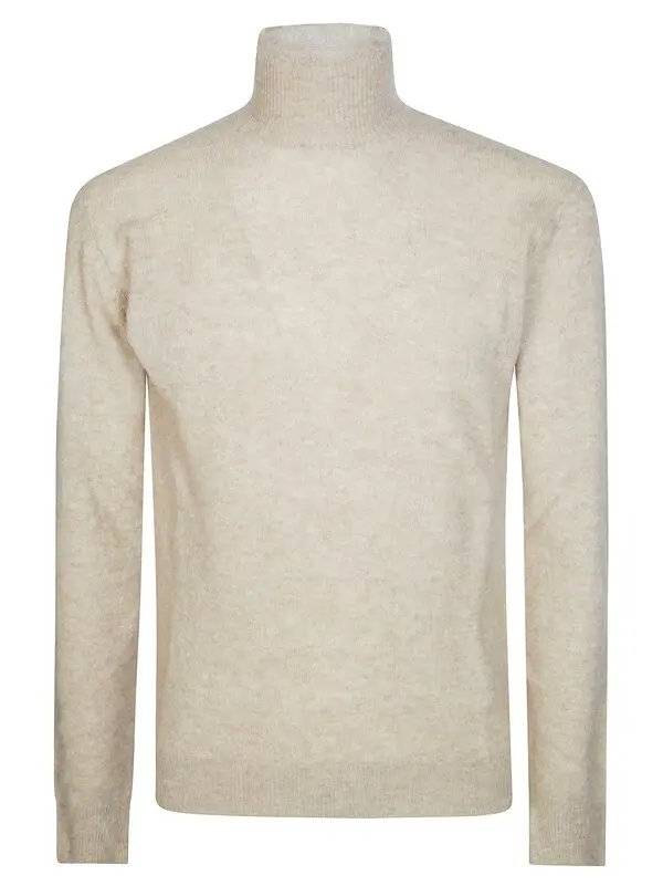 Altea Cashmere Merino Turtleneck Sweater - Beige