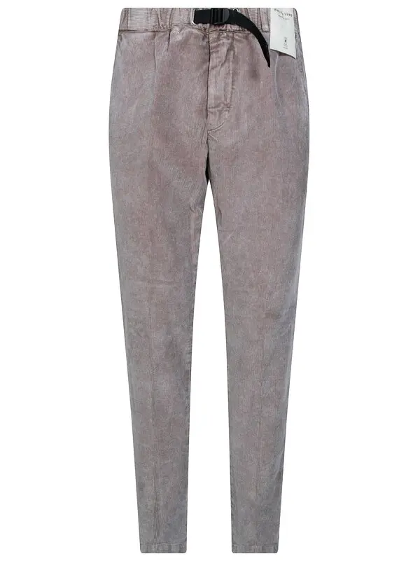 WHITE SAND Washed Velvet Pants - Beige