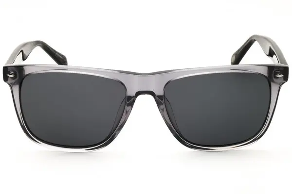Fossil Rectangular Full Rim Sunglasses - Cry Grey/grey