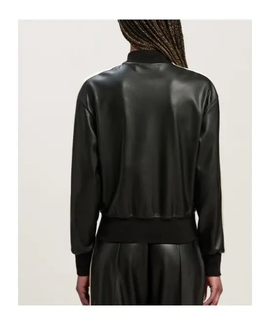Palm Angels Logo Embroidered Zipped Bomber Jacket