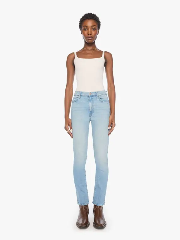 MOTHER High Waisted Rascal Hover Jeans - Gold