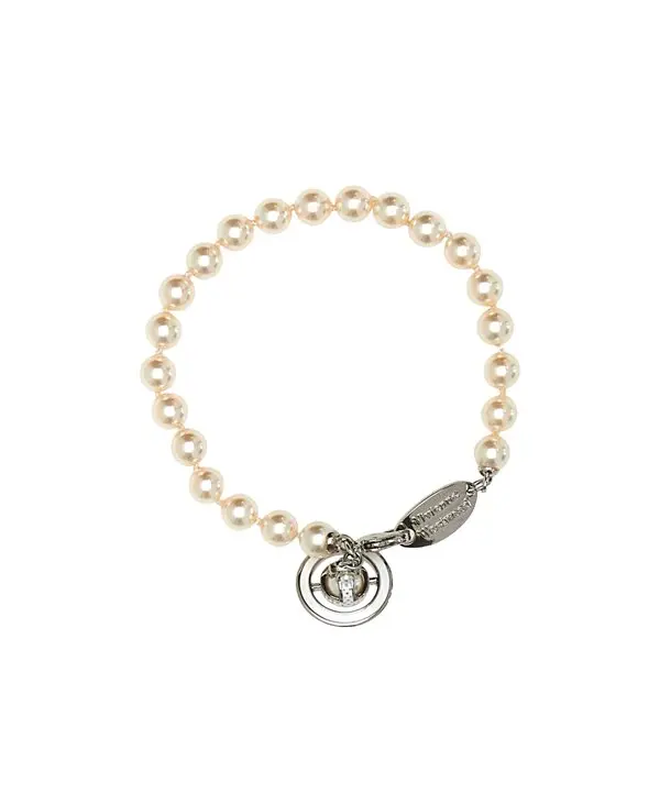 VIVIENNE WESTWOOD Pearl Pendant Bracelet - Yellow
