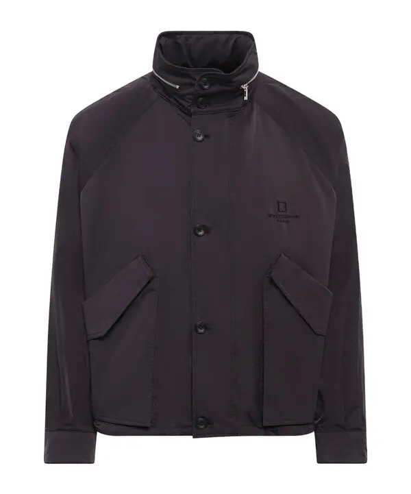 WOOYOUNGMI Hooded Double-pocket Jacket - Black