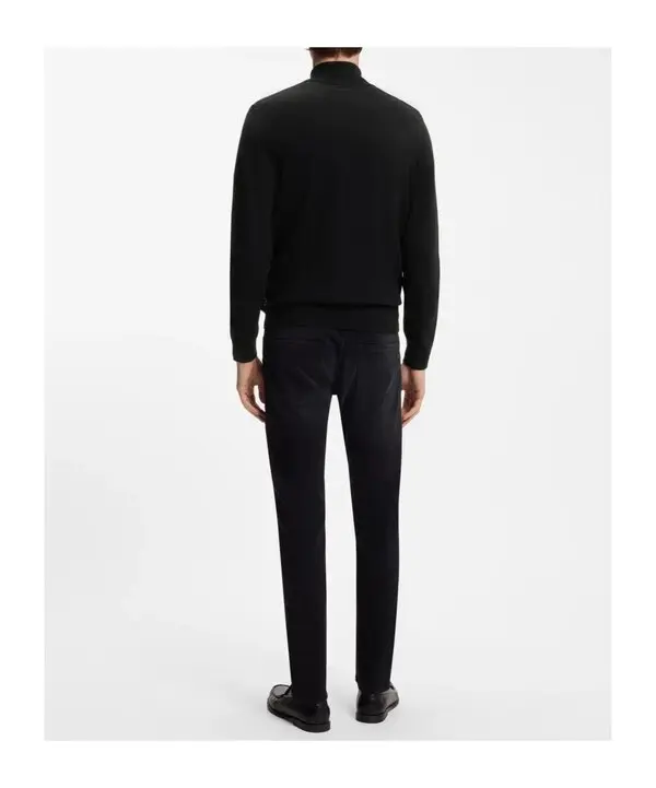 Hugo Boss Boss Virgin Wool And Cashmere Zip Neck Sweater