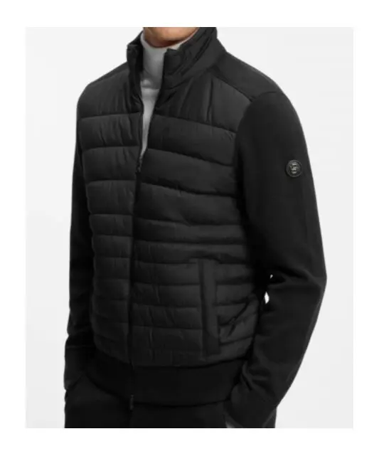 Hugo Boss Boss Casual Zip-up Jacket With Monogram Badge