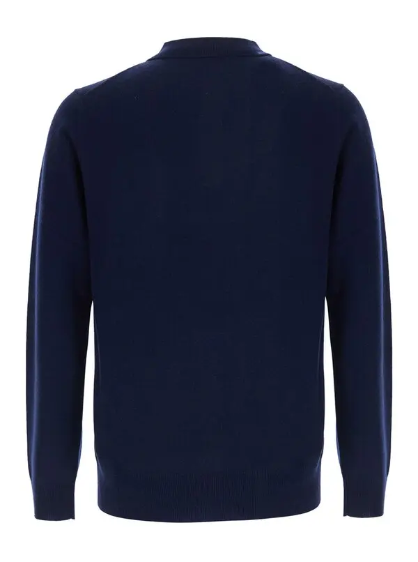 Aspesi Wool-cashmere Knitted Polo Sweater