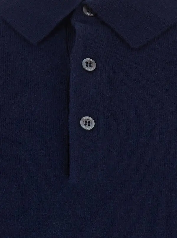 Aspesi Wool-cashmere Knitted Polo Sweater
