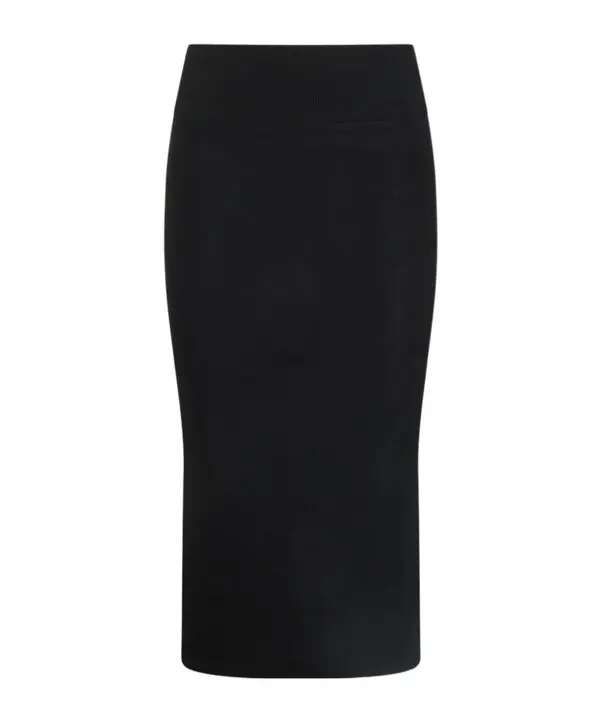 THOM KROM Ribbed Knit Skirt - Black