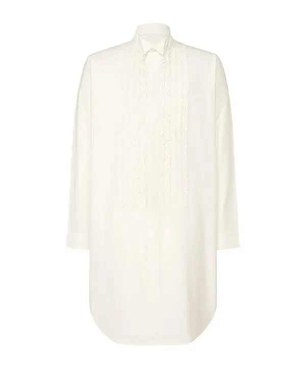 Issey Miyake Plissé Ruffled Shirt