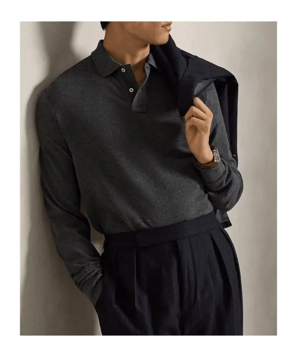 Polo Ralph Lauren Custom Slim Fit Mesh Polo Shirt