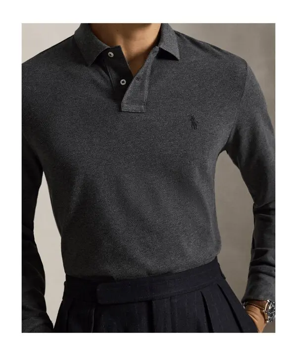 Polo Ralph Lauren Custom Slim Fit Mesh Polo Shirt