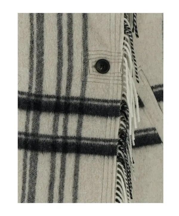 Isabel Marant Étoile Tasseled Plaid Coat