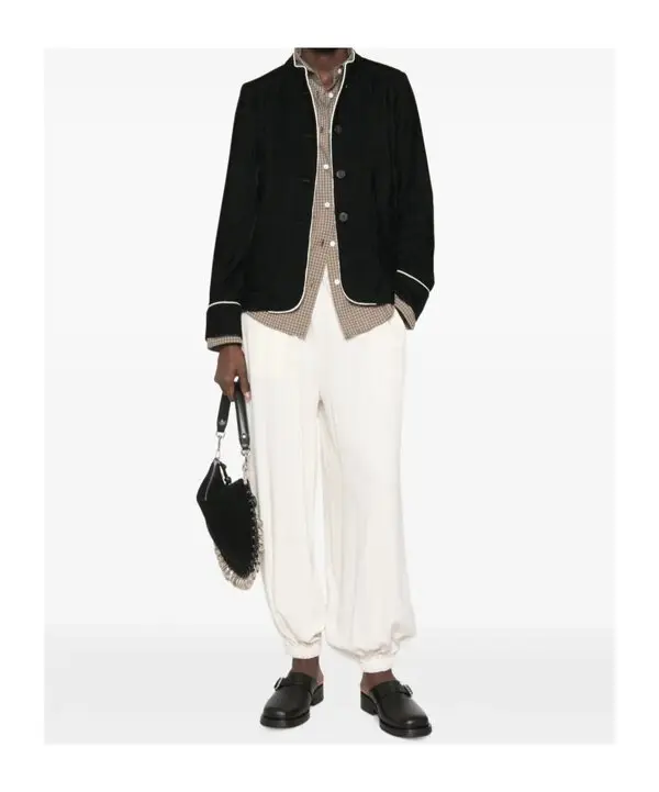 FORTE_FORTE Casual Jacket With Corduroy Piping