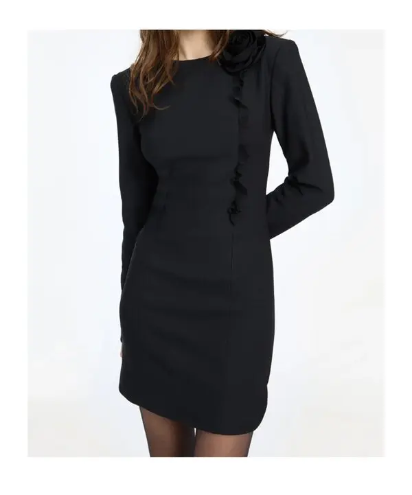 ROTATE BY BIRGER CHRISTENSEN Crêpe Mini Dress With Floral Detail
