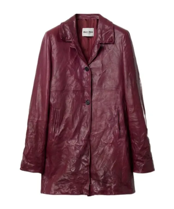 Miu Miu Leather Coat