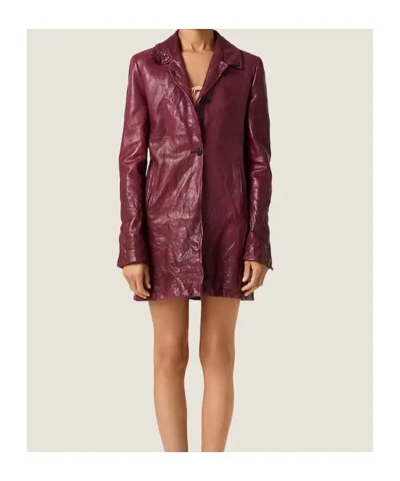 Miu Miu Leather Coat
