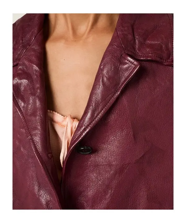Miu Miu Leather Coat