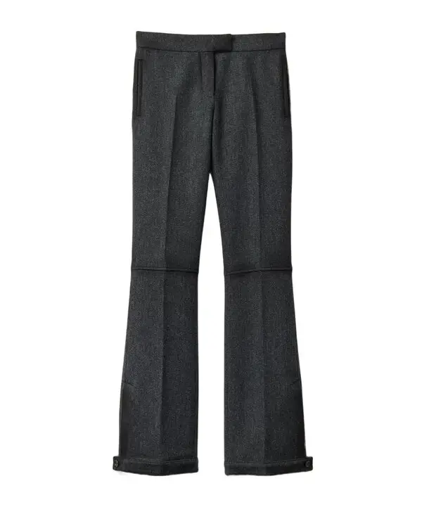 Miu Miu Double Wool Pants - Gray