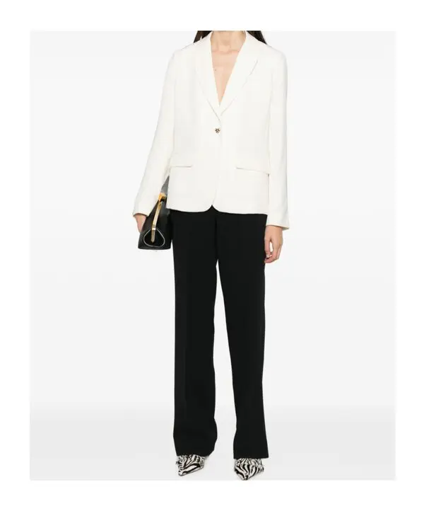 TWINSET Wide-leg Trousers With Permanent Creases