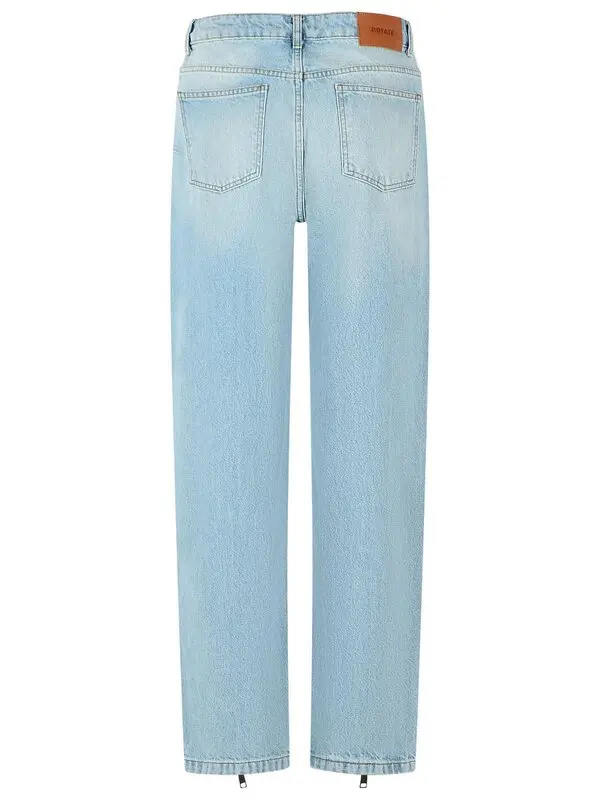 ROTATE BY BIRGER CHRISTENSEN Light Wash Straight Leg Jeans