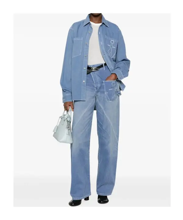 J.W.ANDERSON J.w. Anderson Wide-leg Denim Trousers
