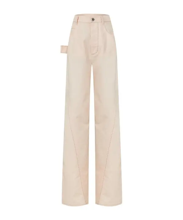 Bottega Veneta High-waisted Wide-leg Trousers - No