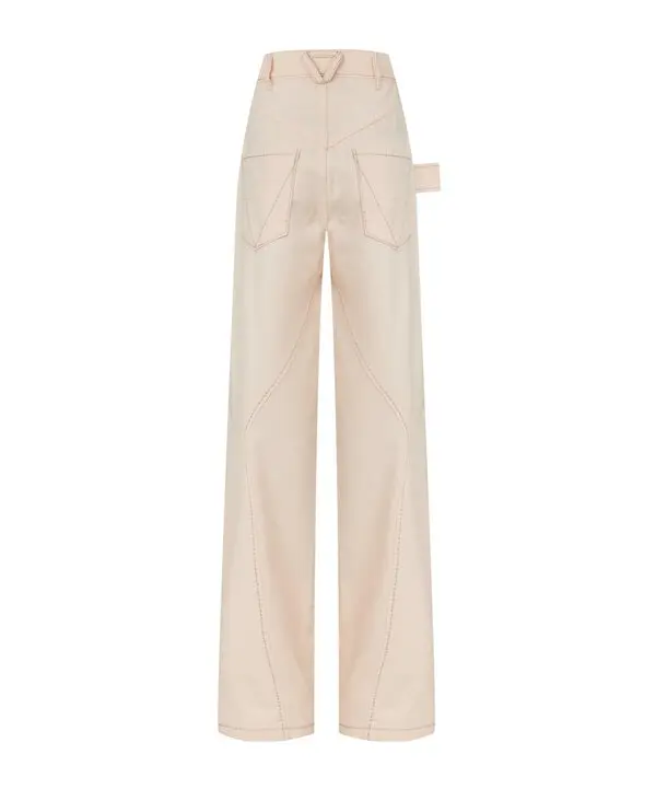 Bottega Veneta High-waisted Wide-leg Trousers