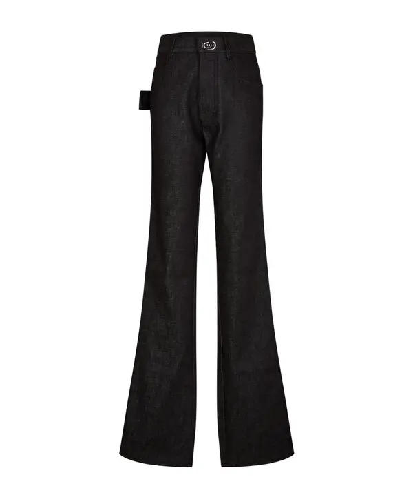 Bottega Veneta High-waisted Flared-leg Jeans With Side Utility Tab