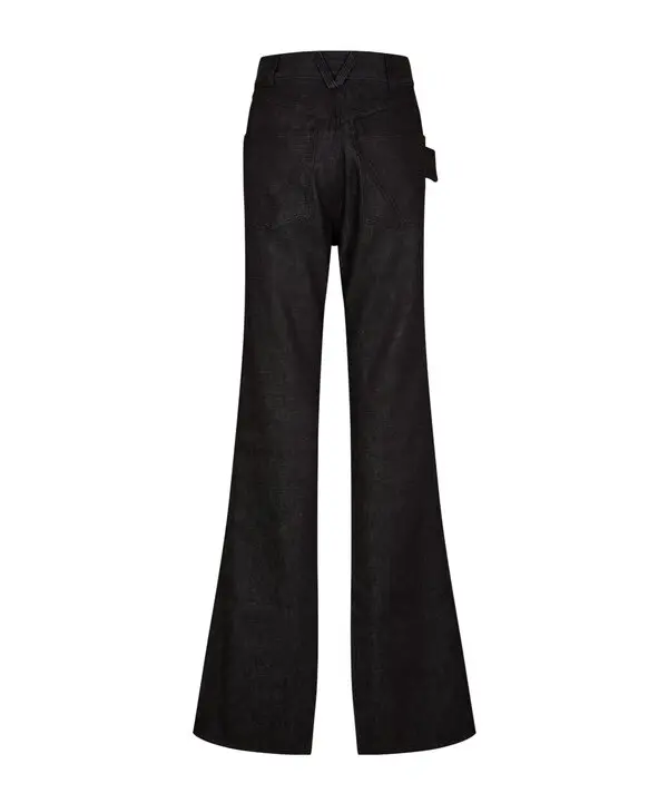Bottega Veneta High-waisted Flared-leg Jeans With Side Utility Tab