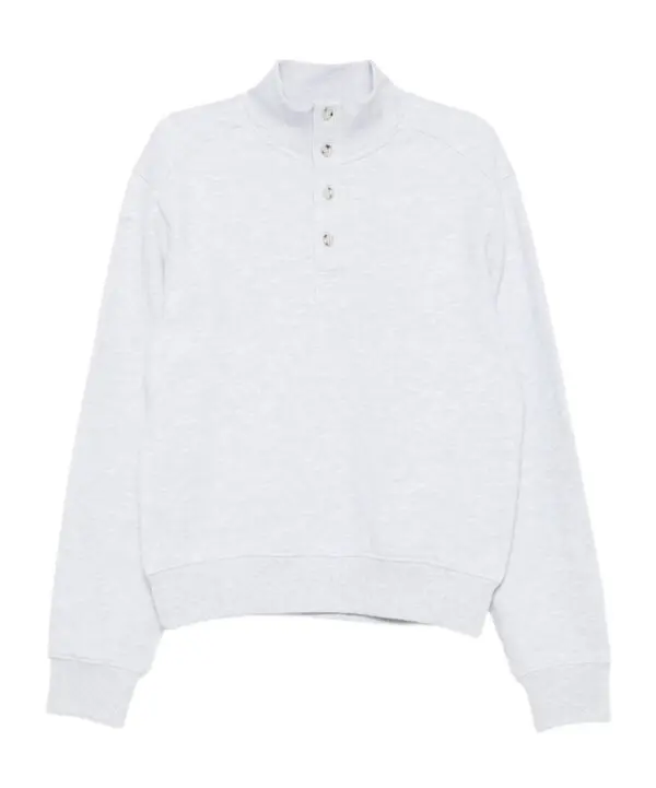ENTIRE STUDIOS High-neck Blended Sweatshirt - Light Gray