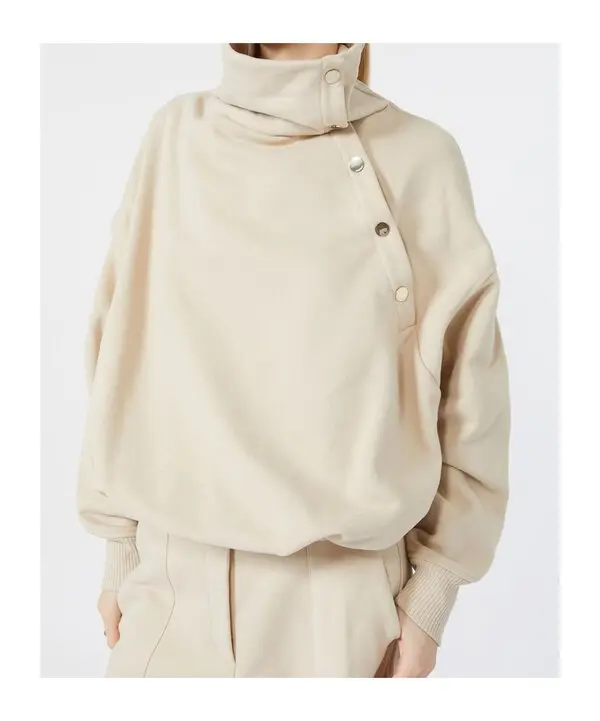 Sportmax Long Sleeve High Neck Sweatshirt