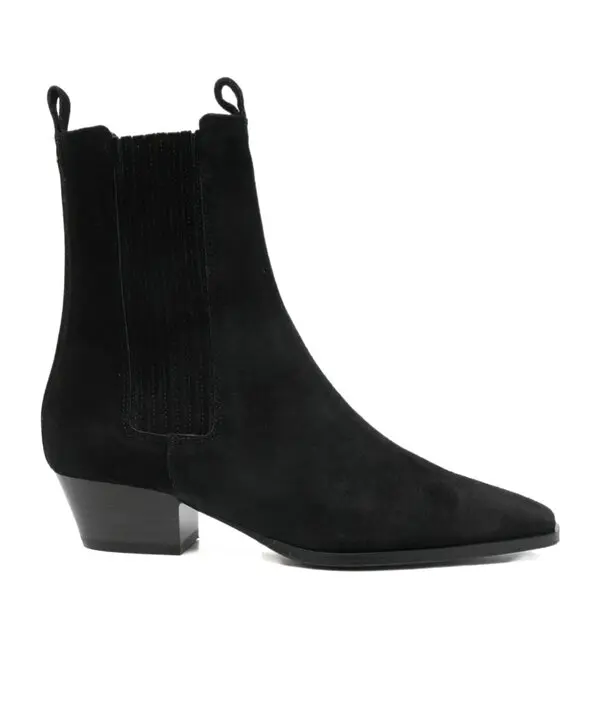 AeydĒ 40mm Agata Suede Boots - Black