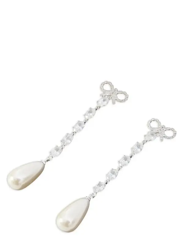 SELF-PORTRAIT Bow Droplet Earrings