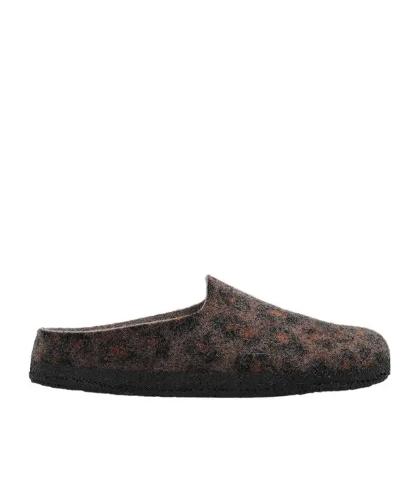 BIRKENSTOCK Amsterdam Wrapped Dip Slides Leopard Print - Brown