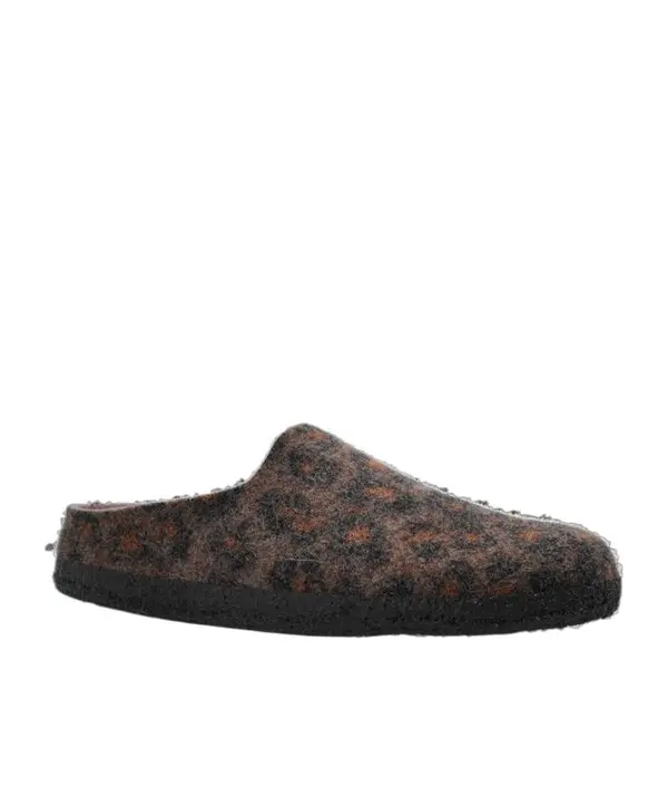 BIRKENSTOCK Amsterdam Wrapped Dip Slides Leopard Print
