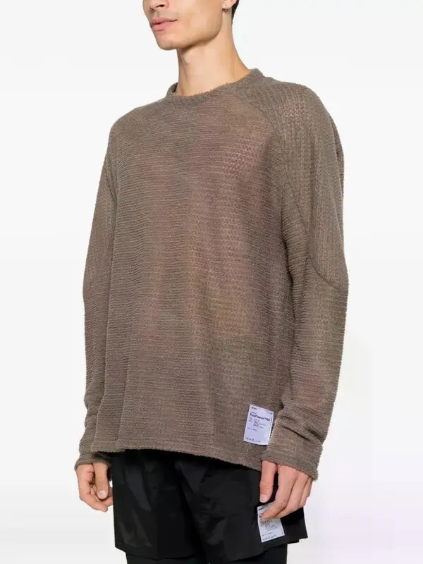 Satisfy Waffle-knit Raglan-sleeve Sweater