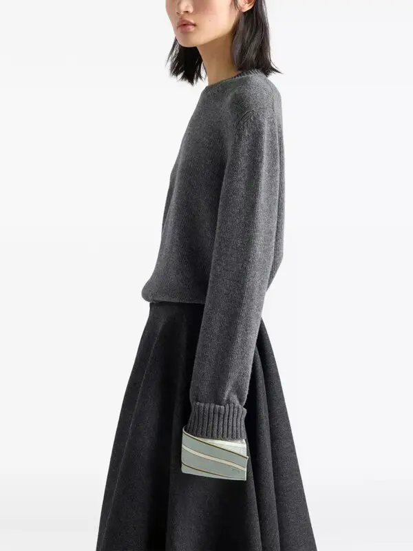 Prada Wool And Cashmere Crew-neck Sweater