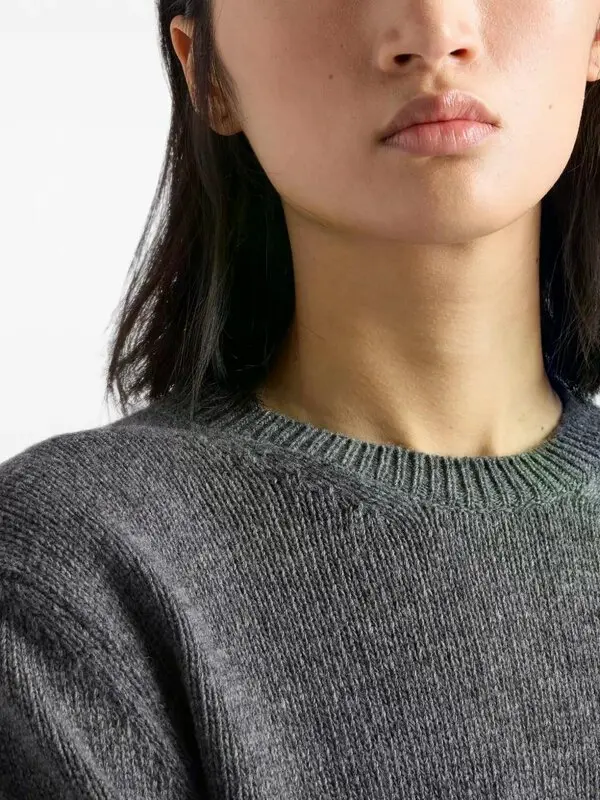 Prada Wool And Cashmere Crew-neck Sweater