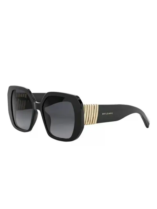 BVLGARI Geometric Frame Sunglasses