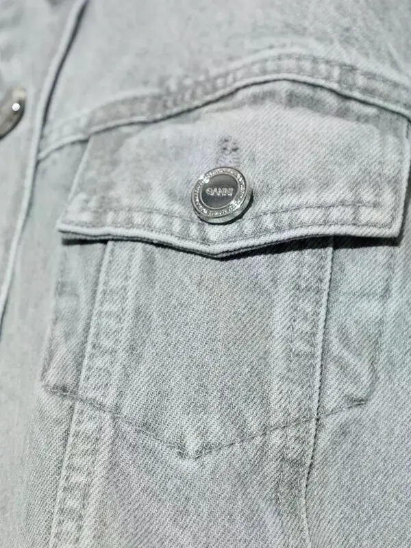GANNI Button-down Denim Shirt