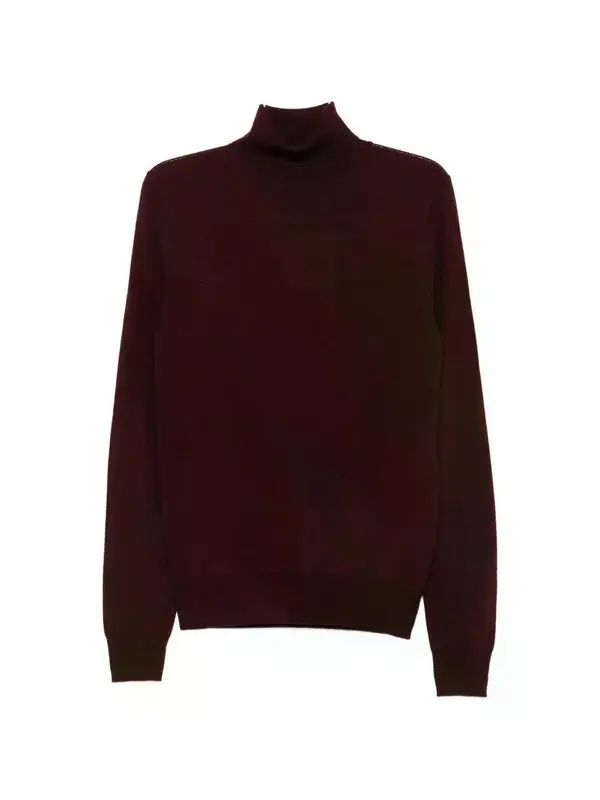 THE FRANKIE SHOP Eve Turtleneck Long-sleeve Sweater - Red