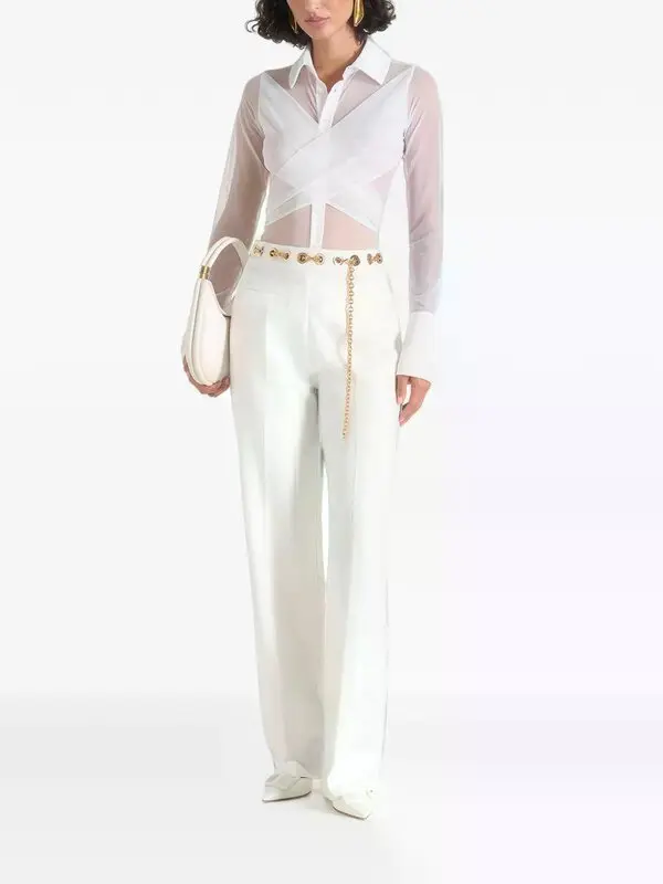 Manière De Voir Sheer Crossover Bodysuit
