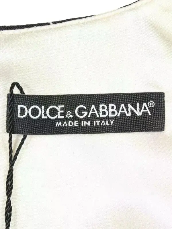 Dolce & Gabbana Floral Print Mini Dress - White